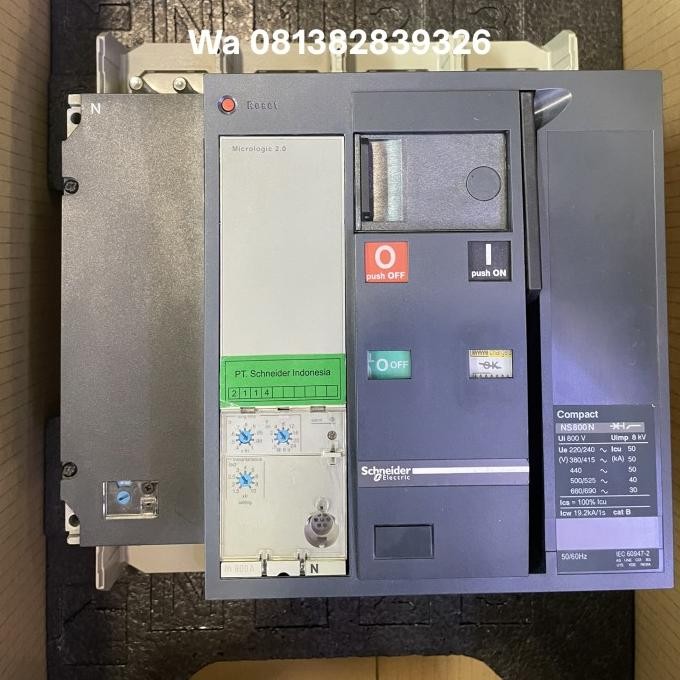 Jual Promo SCHNEIDER MCCB NS800N 4P 800A 50KA 220V MOTORIZED UVT MIC 2.0 COD | Shopee Indonesia