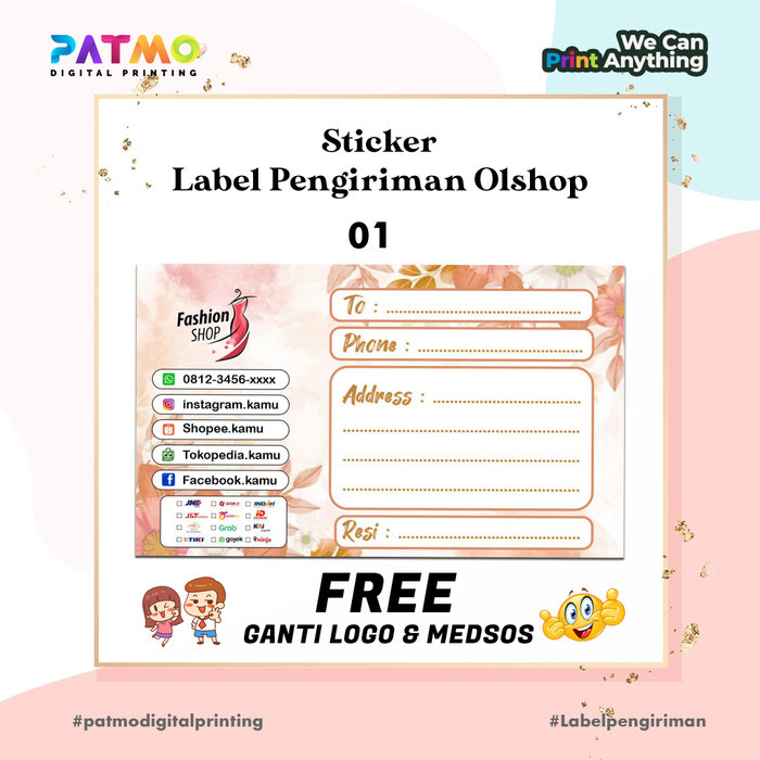 Jual STIKER LABEL PENGIRIMAN OLSHOP | Shopee Indonesia