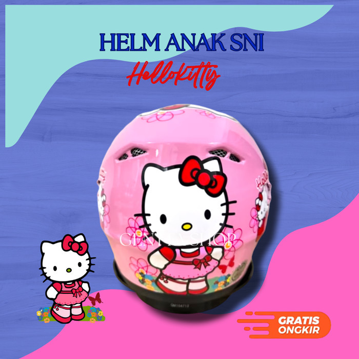 Jual Helm Anak Perempuan SNI Galaxy Hello Kitty Pink - Helm Anak 4-7 ...