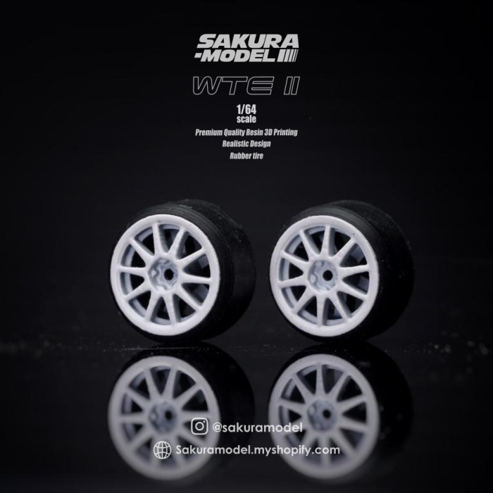 Jual 1/64 Custom Wheels Sakura model Enkei WTE II Evo VI | Shopee Indonesia