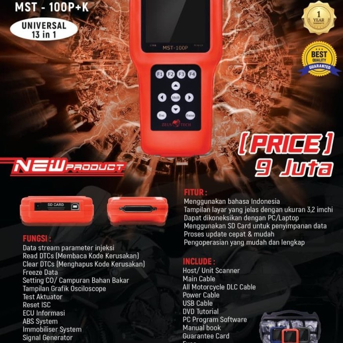 Jual Scanner Motor Injeksi Universal 13 In 1 0Lus Kawasaki Barang ...