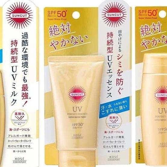 Jual Kose Suncut UV Perfect Milk SPF 50+ PA++++ 50ml | Kose Suncut UV Perfect Essence SPF 50+ PA ...