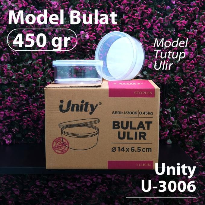 Jual Toples Unity U 3006 - Model Bulat Tutup Ulir - Volume 450 gram 0.45 kg | Shopee Indonesia