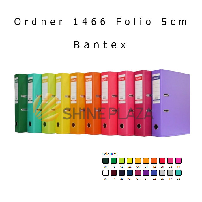 Jual ORDNER BANTEX FOLIO 1466 5CM - LEVER ARCH FILE PLASTIC F4 BANTEX ...