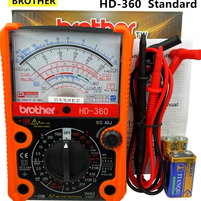 Jual Brother HD-360 High Precision Analog Multimeter Mechanical ...
