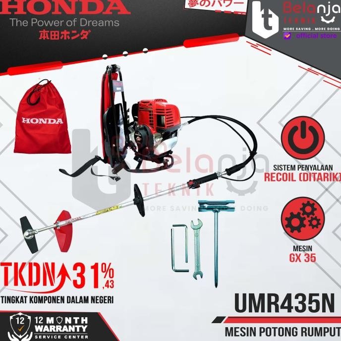 Jual HONDA Mesin Potong Rumput Gendong UMR 435 N Brush Cutter UMR435N | Shopee Indonesia