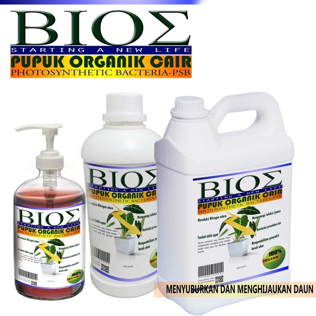 Jual BioE Pupuk hijau daun PSB fotosintesis Bakteria 500ml sampai 5 ...