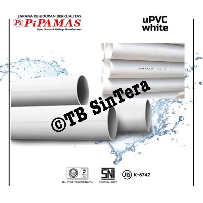 Jual Pipa Pvc 6 " Inch D Putih Pipamas Per Batang Harga Spesial | Shopee Indonesia