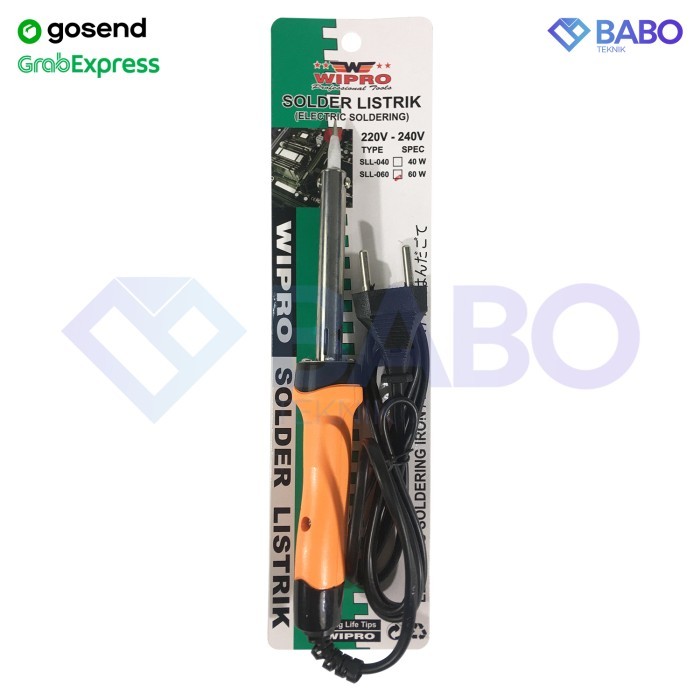 Jual Barang Ready WIPRO Alat Solder Alat Patri Listrik 60W Soldering ...