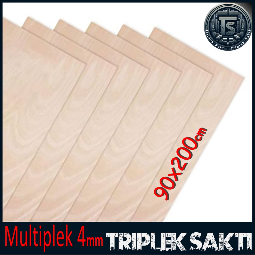 Jual Multiplek Triplek 4mm 90x200 cm ISI 3 LEMBAR ( 4 mm | 90x200cm ...
