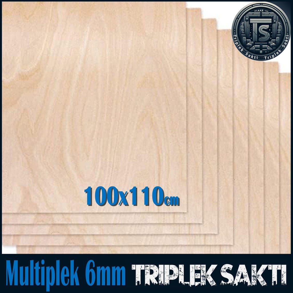 Jual Multiplek Triplek 6mm 100x110 cm ( 6 mm | 100x110cm | 110x100cm ...