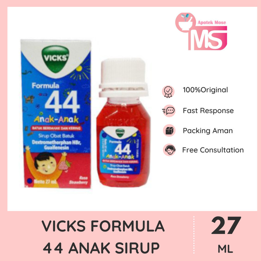 Jual VICKS FORMULA 44 ANAK SIRUP 27 ML | Shopee Indonesia