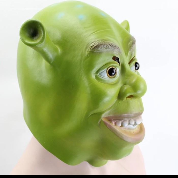 Jual Topeng Shrek Monster Ogre Halloween Prank Fullhead Cosplay Latex ...