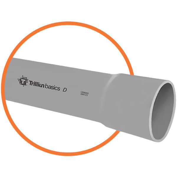 Jual Pipa Pvc 2 Inch D Abu Trilliun Basics Per Lente / 4 Meter / Per 1 ...