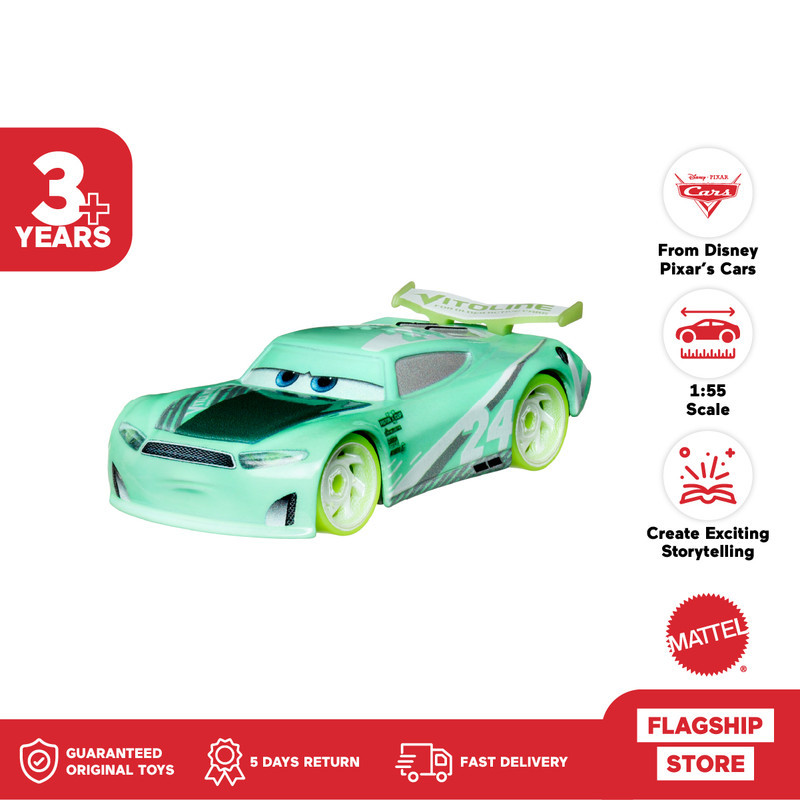 Jual Pixar Cars Glow Racers Chase Racelott - Mainan Mobil Balap ...