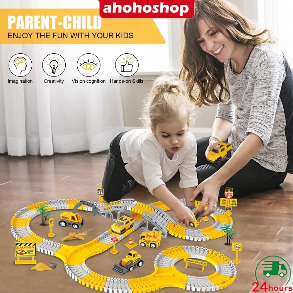 Jual asd-86 ?COD?City Truck 334pcs Mainan Anak Kereta Api Rail King ...