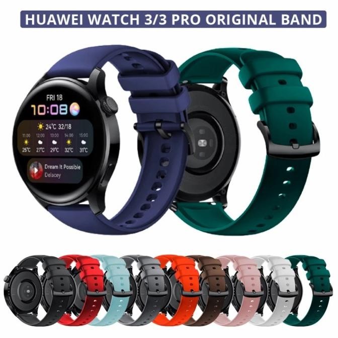 Jual Strap Huawei Watch Gt3 / Gt 3 46Mm / Pro Rubber Model Gt3 Polos ...