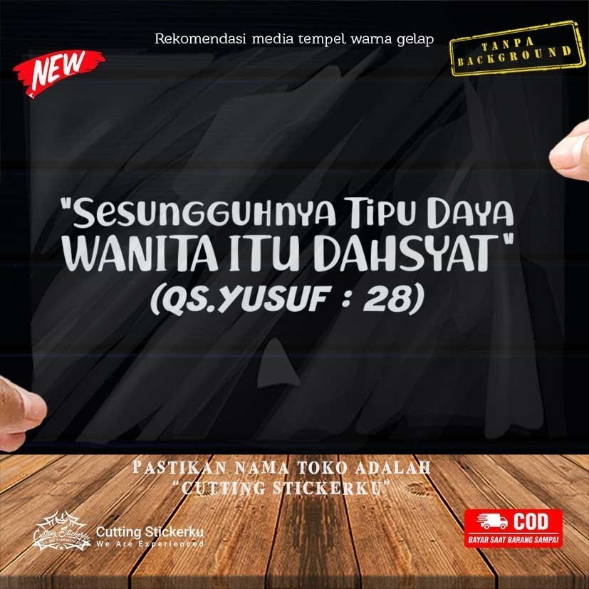 Jual Cutting Stiker Tipu Daya Wanita Variasi Motor Mobil Sticker Viral ...