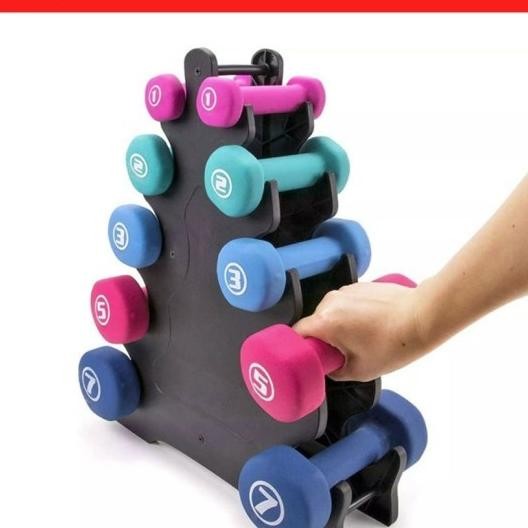 Jual Tara Rak Barbell Dumbell Dumbel Dumbbell Ra 5 Tingkat | Shopee ...