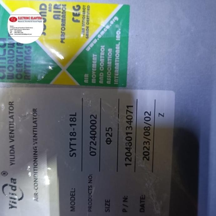 Jual [ Cj66 ] Centrifugal Bare Fan Sirroco Ahu Yilida Syt 18-18L Tanpa Motor !! Ready | Shopee ...