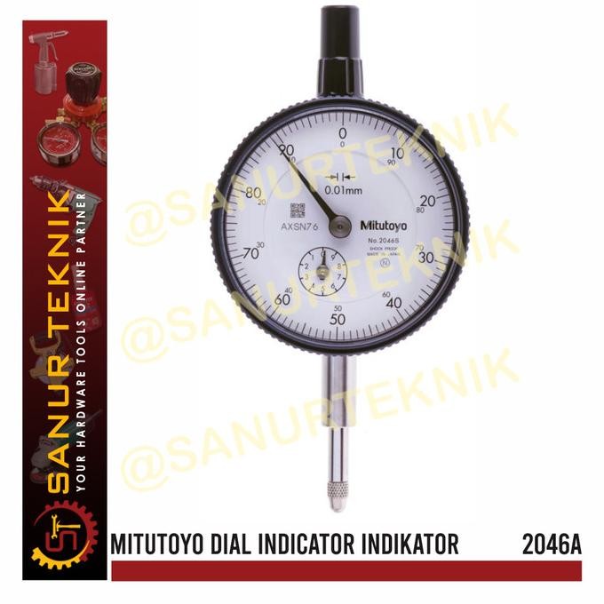 Jual MITUTOYO 2046A Dial Indicator Dial Gauge Lug Back ISO Type 10mm 0,01mm | Shopee Indonesia