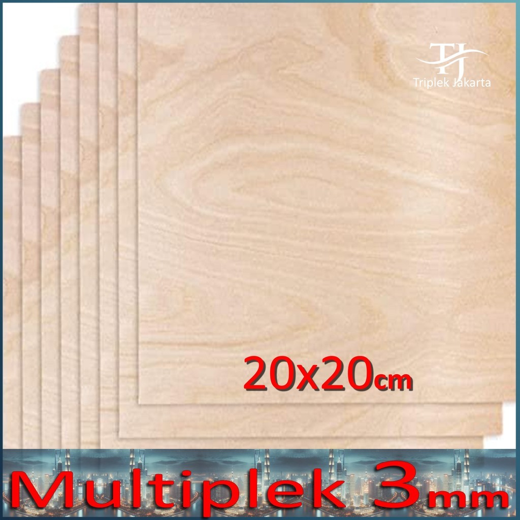 Jual Triplek 3mm 20x20 cm ( Multiplek 3 mm | 20x20cm | 20 x 20 cm ) | Shopee Indonesia