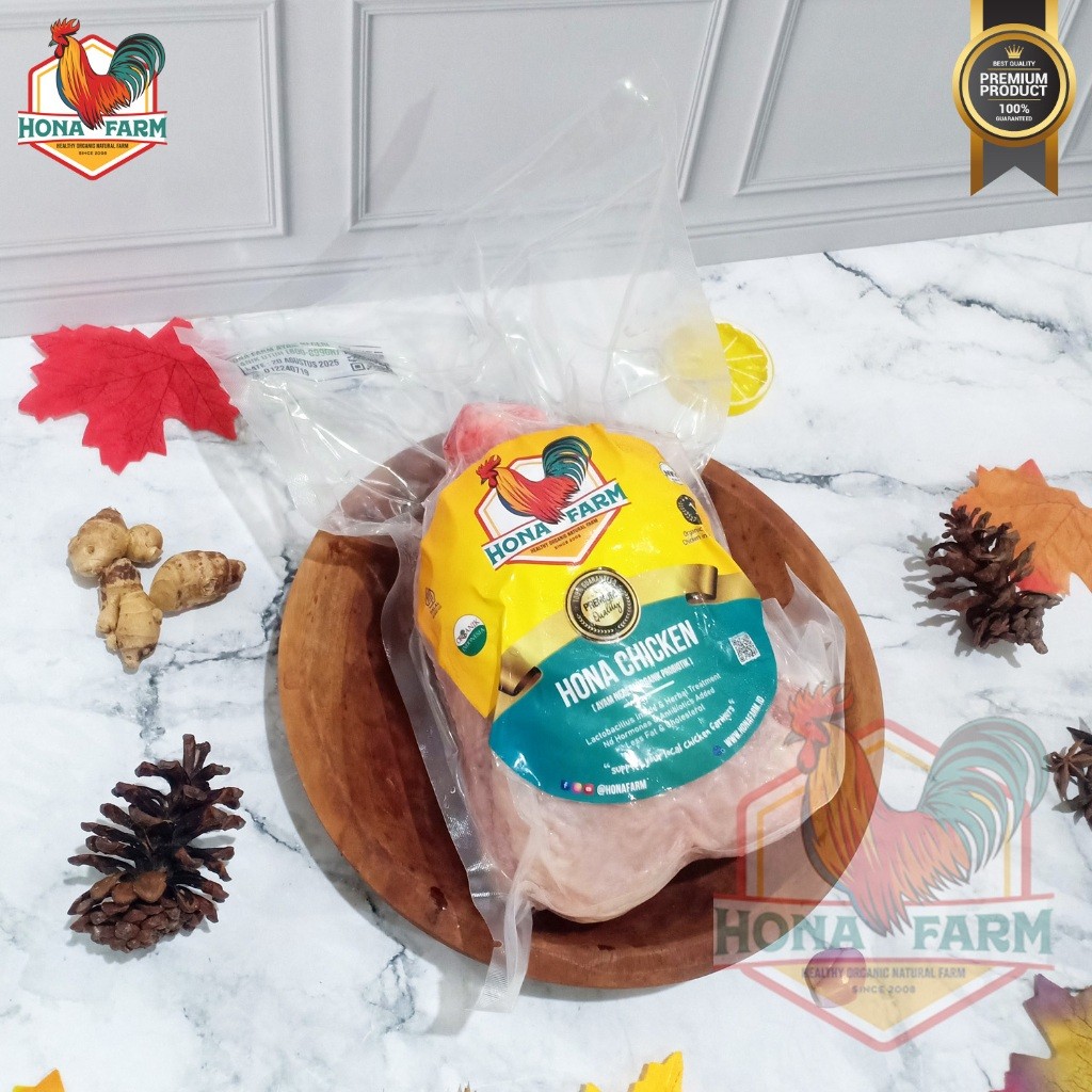Jual Hona Farm Ayam Negeri Organik Probiotik (UTUH) 800-899gr | Shopee ...