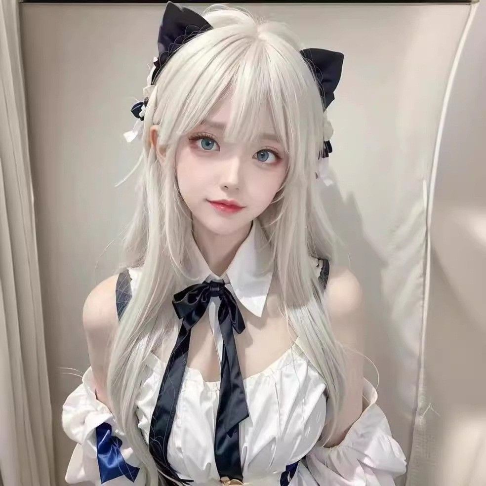 Jual Wig rambut panjang Rambut panjang anak perempuan warna emas putih ...