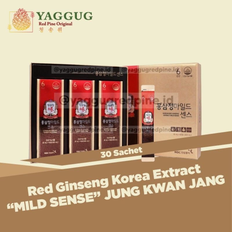 Jual Red Ginseng Korea Extract Mild Sense Jung Kwan Jang 30 Sachet ...