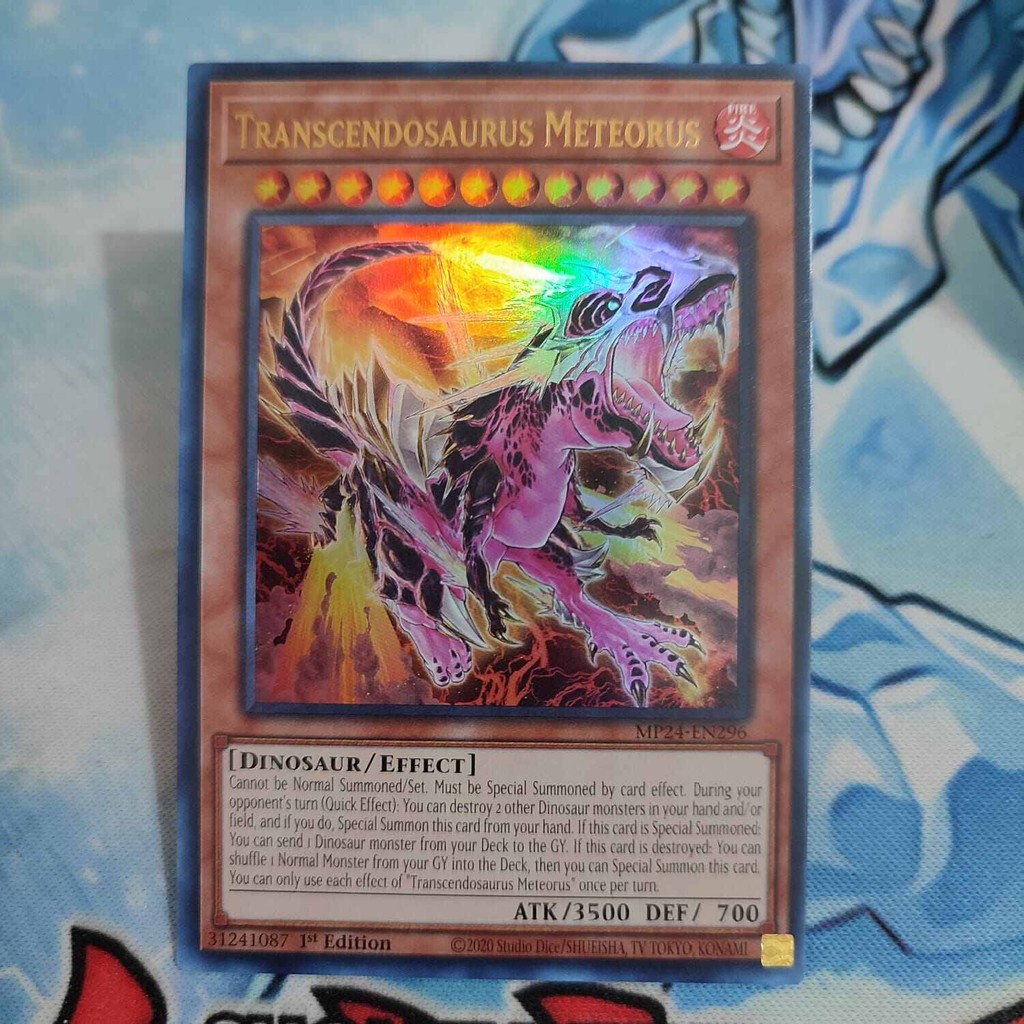 Jual yugioh transcendosaurus meteorus MP24 ultra rare original | Shopee Indonesia