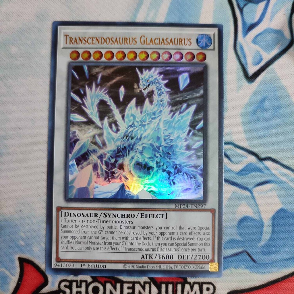 Jual yugioh transcendosaurus glaciasaurus MP24 ultra rare original ...
