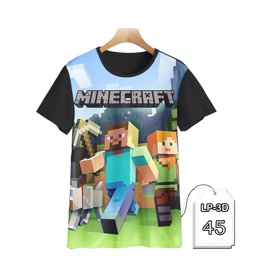 Jual Baju Minecraft Baju Anak dan Dewasa 3D Game Animasi LP3D-45 ...