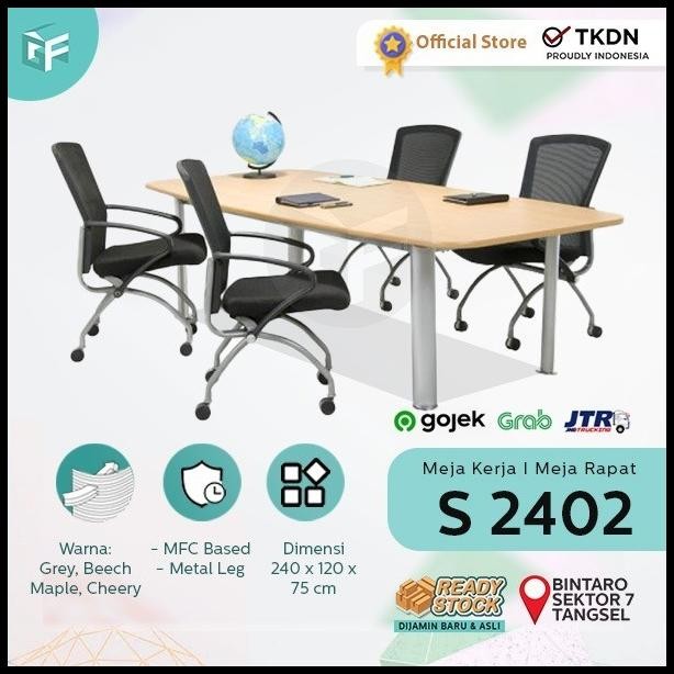 Jual Meja Meeting / Meja Rapat Kantor Modern Minimalis Aditech Sr 2402 ...