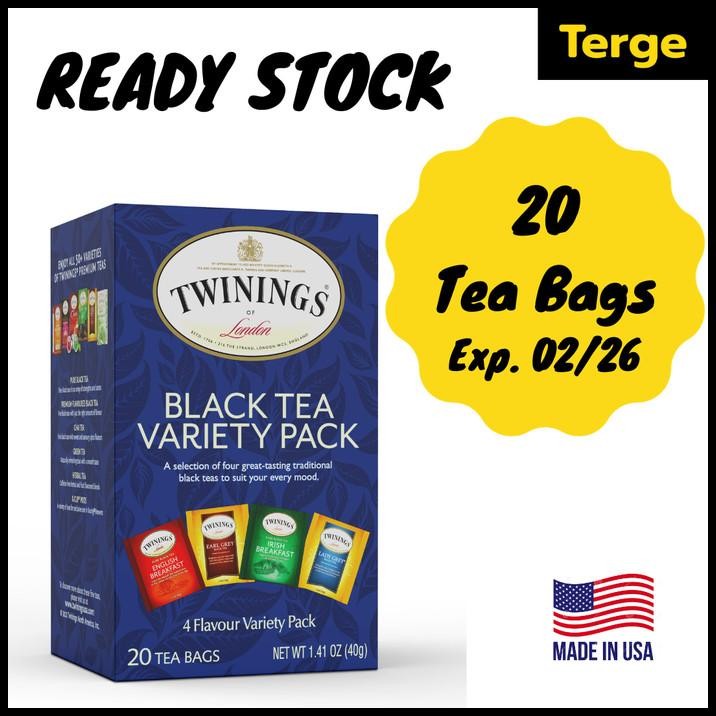 Jual Twinings Assorted Herbal Teas Black Tea Variety Pack 20 Tea Bags ...