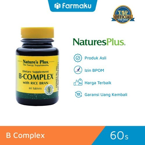 Jual NATURES PLUS B Complex 60S | Shopee Indonesia