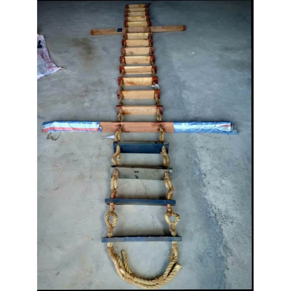 Jual Tangga Kayu Tali Kapal Pilot Ladder 6 M CCS Evakuasi Darurat ...