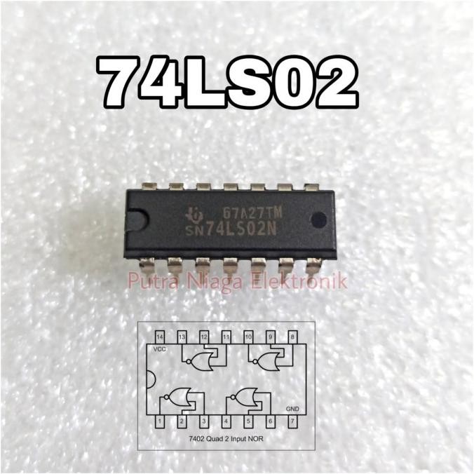 Jual Update ic TTL 7402 74LS02 Quad NOR Gate Logic High Quality putr4n Diminati Banget | Shopee ...