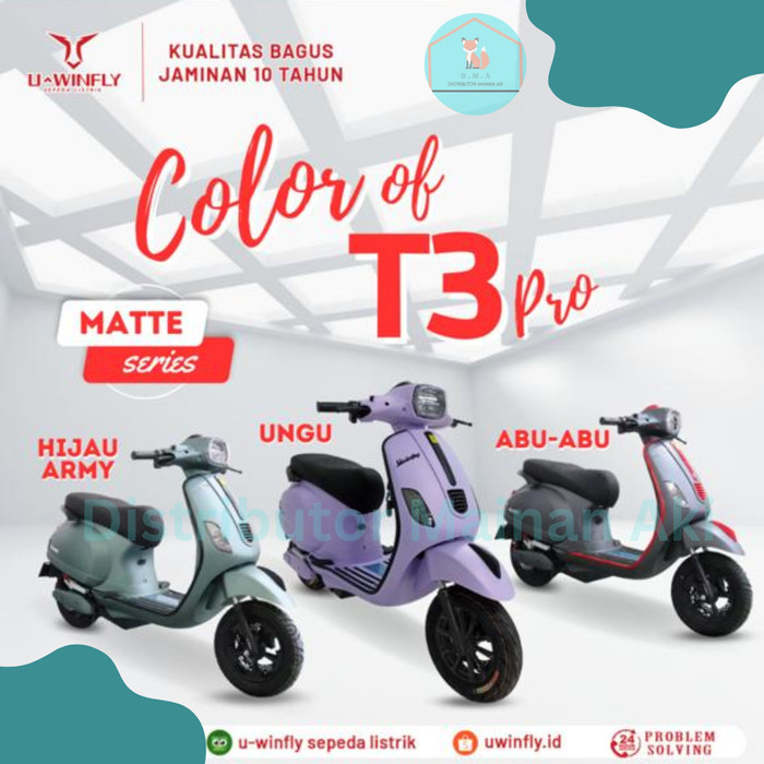 Jual Motor Listrik Uwinfly T3S Pro Terbaru Vespa T3 S PRO | Shopee ...