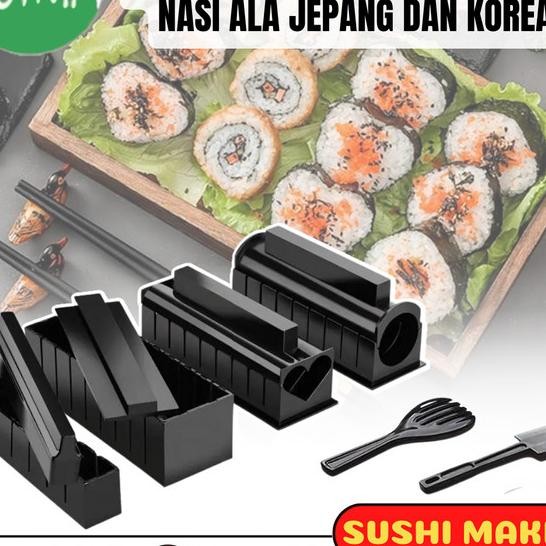 Jual Sushi Maker Kit Alat Cetakan Kimbab Cetak Nasi Makanan Jepang ...