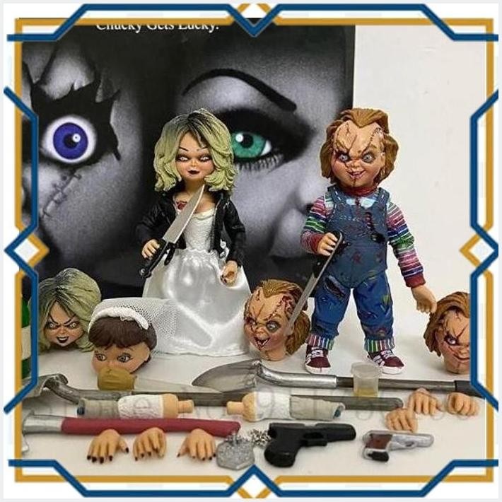 Jual [NOG] NECA BRIDE OF CHUCKY ULTIMATE CHUCKY & TIFFANY ACTION FIGURE ...