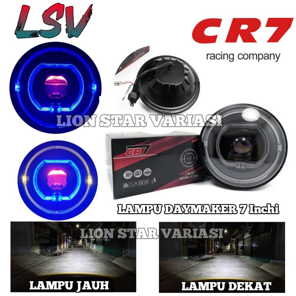 Jual PROMOOO LAMPU UTAMA DAYMAKER BILED BULAT 7 INC INCH PIW PIW PLUS ...