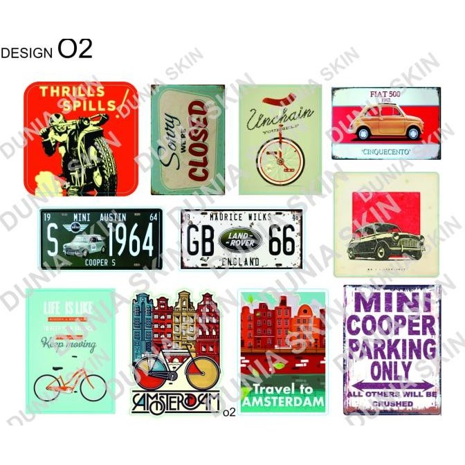 Jual Travel Label / Sticker Koper Rimowa Design O2 - Retro Logo ...
