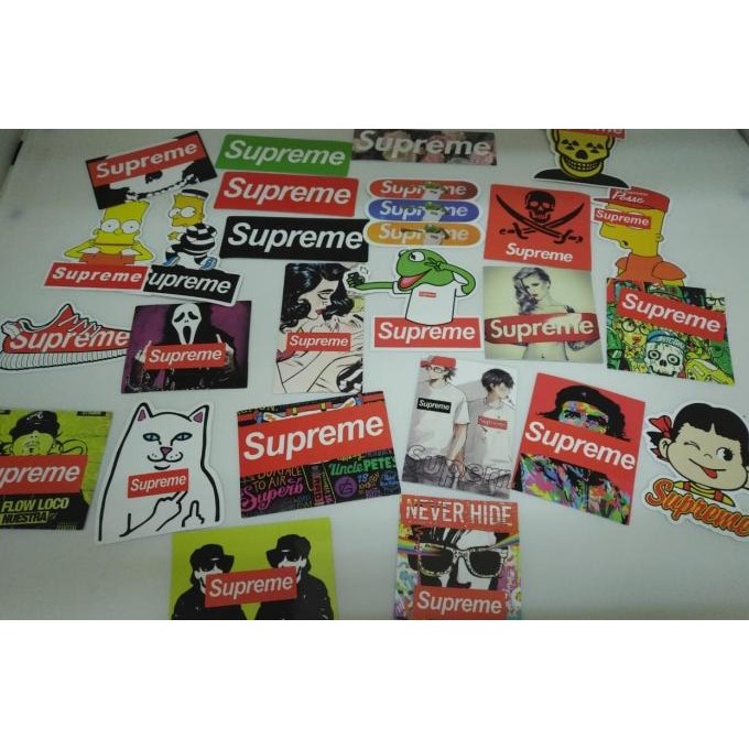 Jual Sticker Koper RIMOWA / Travel Label Design SUPREME 1 Set isi 25 ...