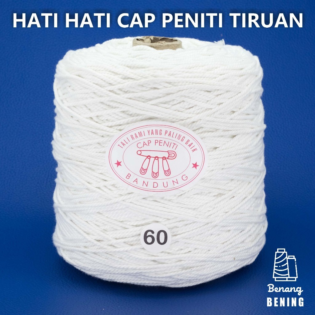 Jual TALI RAMI BESAR / TALI IKAT UANG / BENANG KASUR / Putih Cap Peniti ...