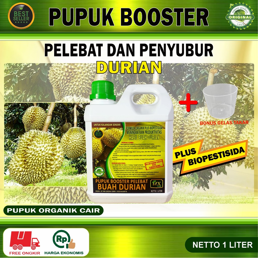Jual Pupuk Organik Cair Pelebat Penyubur DURIAN / Booster DURIAN / Pupuk Rabuk TANAMAN DURIAN 1 ...