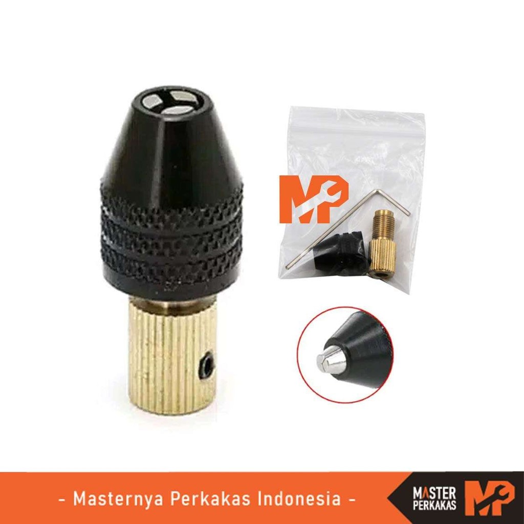 Jual MP Collet Chuck Mini 5mm AH59 / Keyless Kepala Mata Bor Drill ...