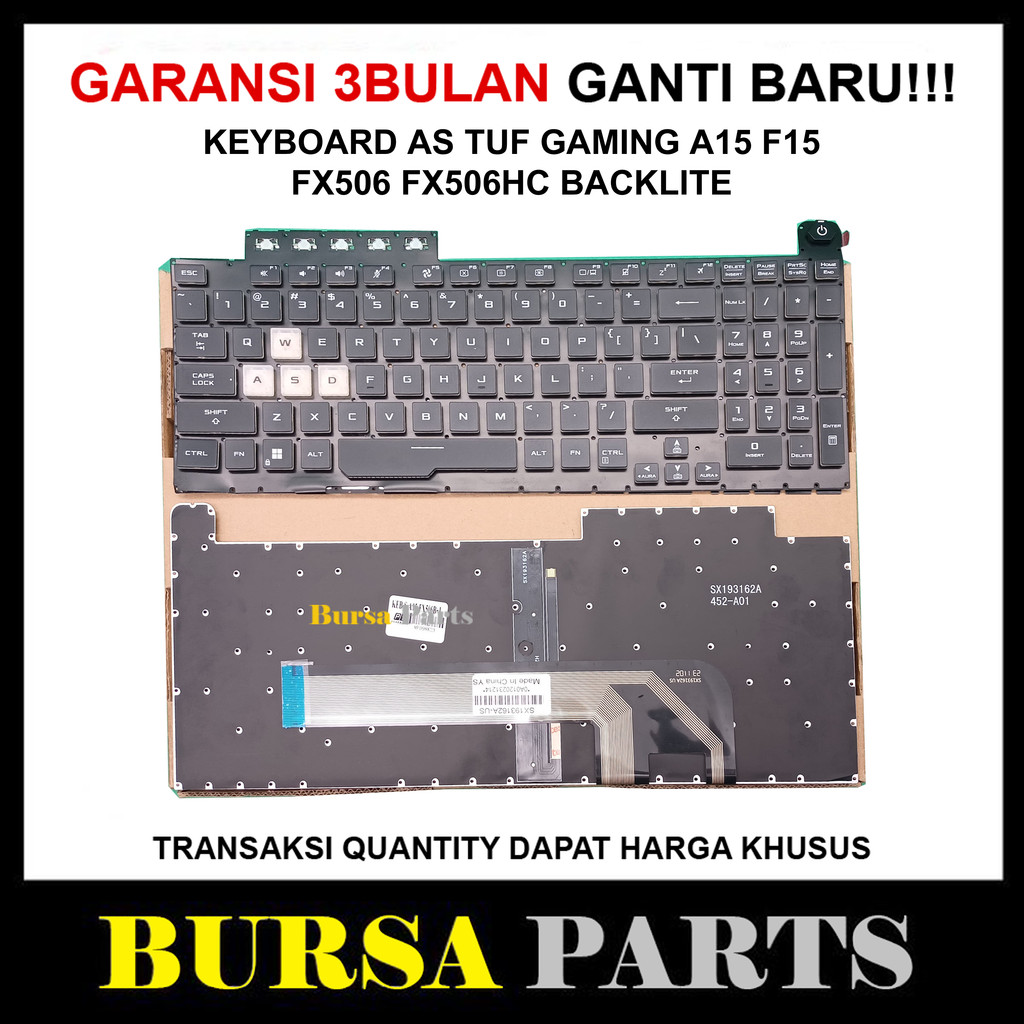 Jual Keyboard AS tuf gaming a15 f15 fx506hc fx506 backlite | Shopee Indonesia