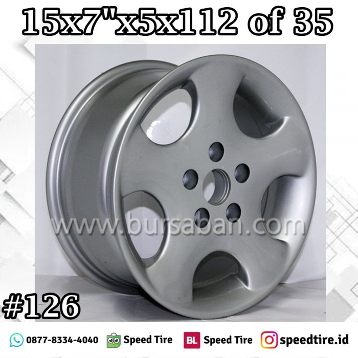 Jual VELG MOBIL R15 5X112 AT I MODEL 126 MERCY MERCEDEZ | Shopee Indonesia