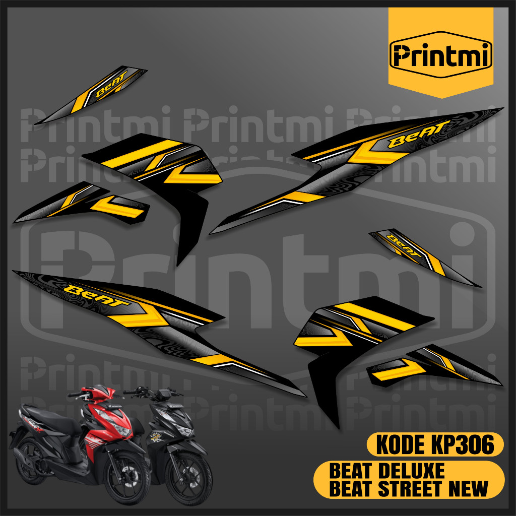 Jual Printmi Striping Stiker Motor Beat Deluxe - Street New 2021 2022 ...
