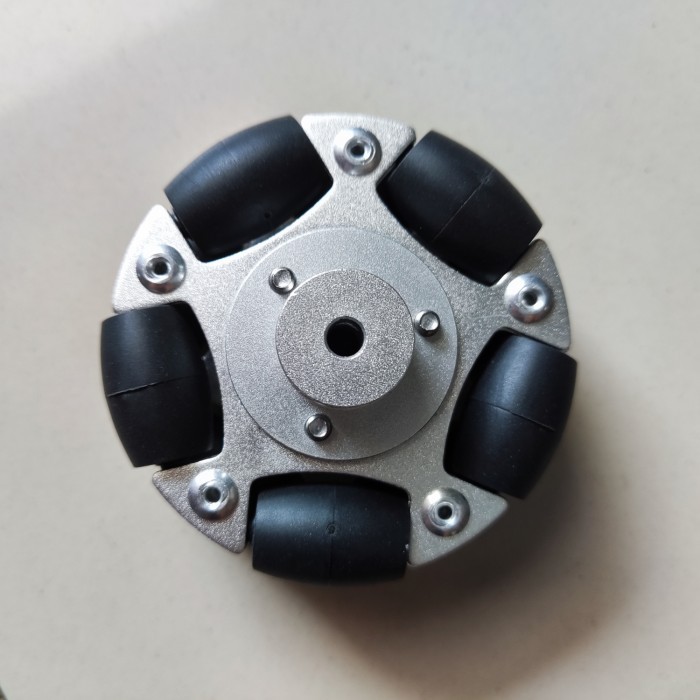 Jual Roda Omni Wheel Omniwheel 60Mm 14145 3Kg Rubber Roller Aluminum ...